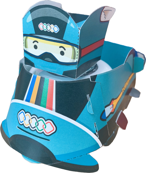 Bobsleigh Papercraft – Kamibot Pi - PaperCraft VN