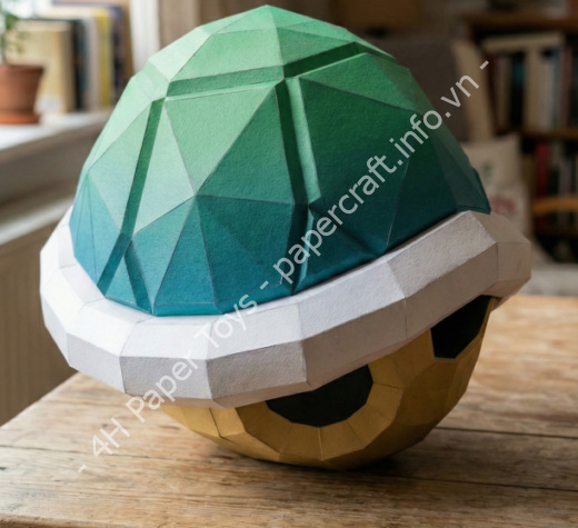 Mario Red & Green Shell (Large Scale Edition) - PaperCraft VN